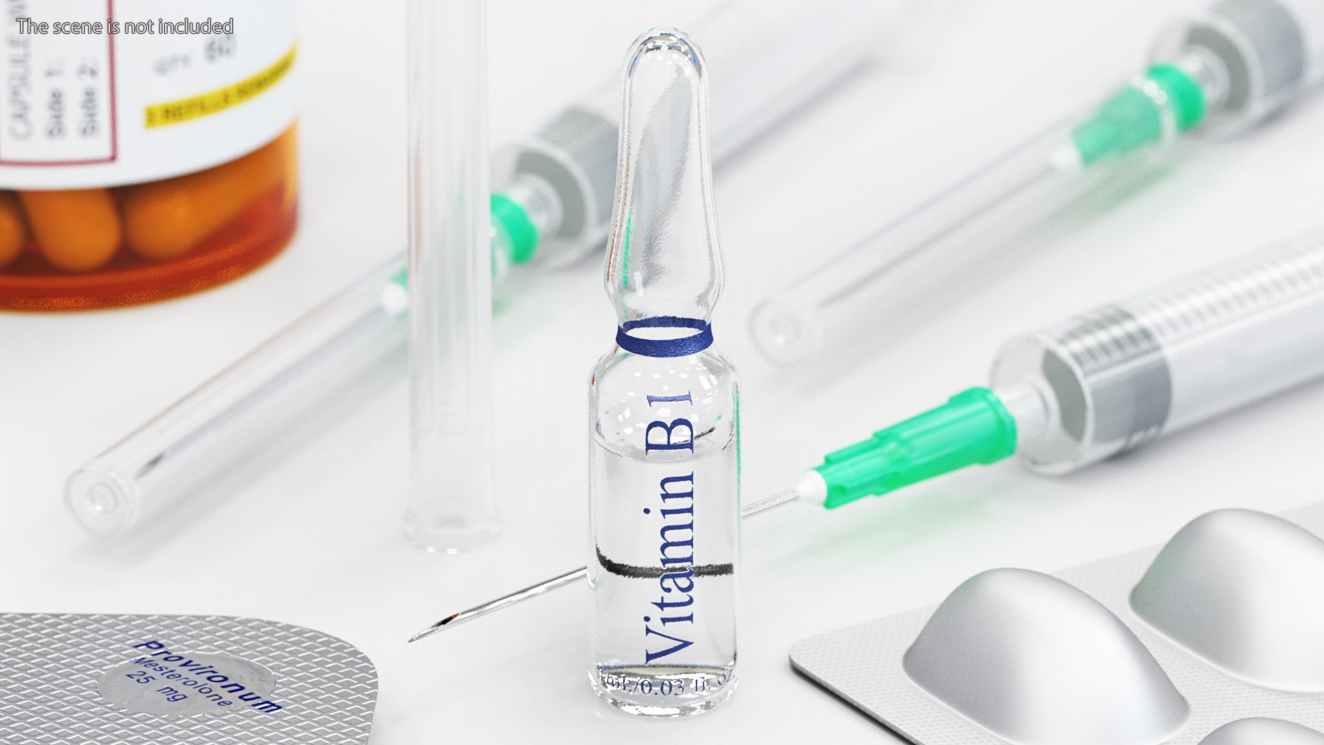 3D Vitamin B1 Thiamine Injection Model - TurboSquid 1691276