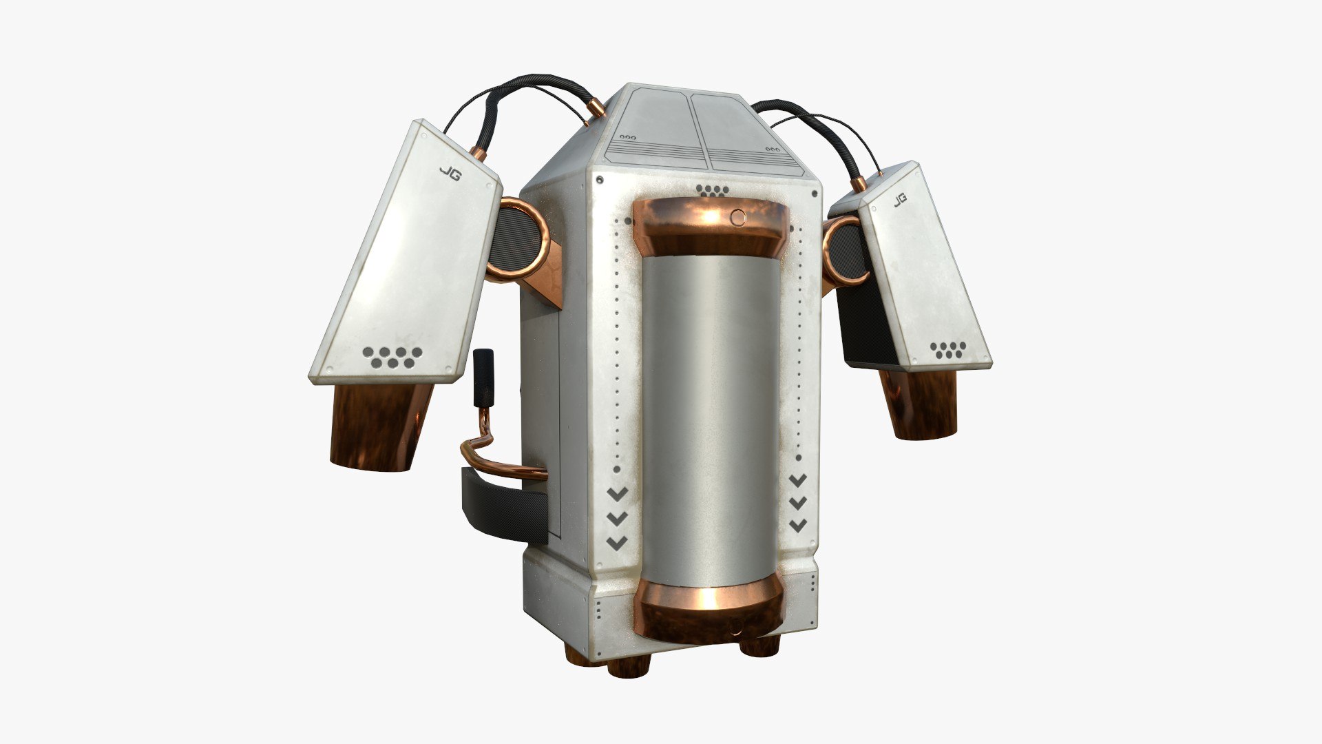 Jetpack G01 White Copper - SciFi Character Design 3D Model - TurboSquid ...