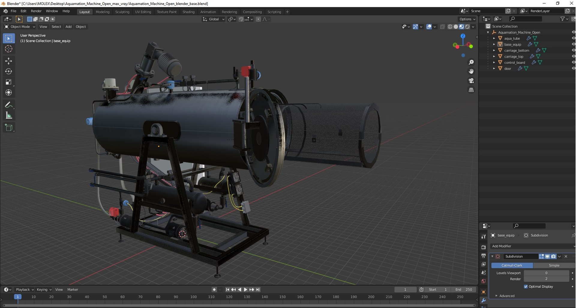 Aquamation Machine Open 3D model - TurboSquid 2155481