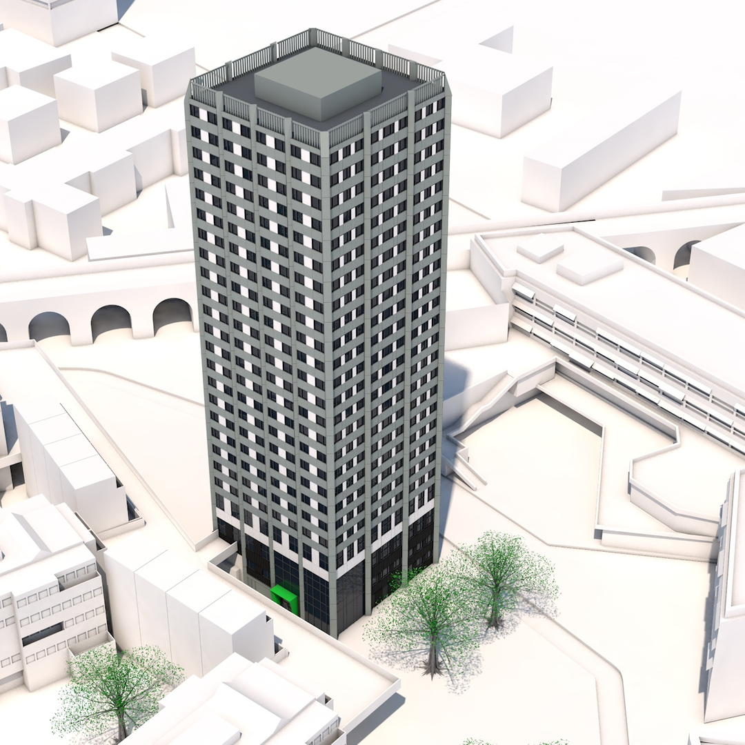 Grenfell tower 3D model - TurboSquid 1296030