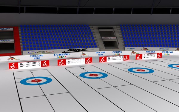 curling arena 3d max