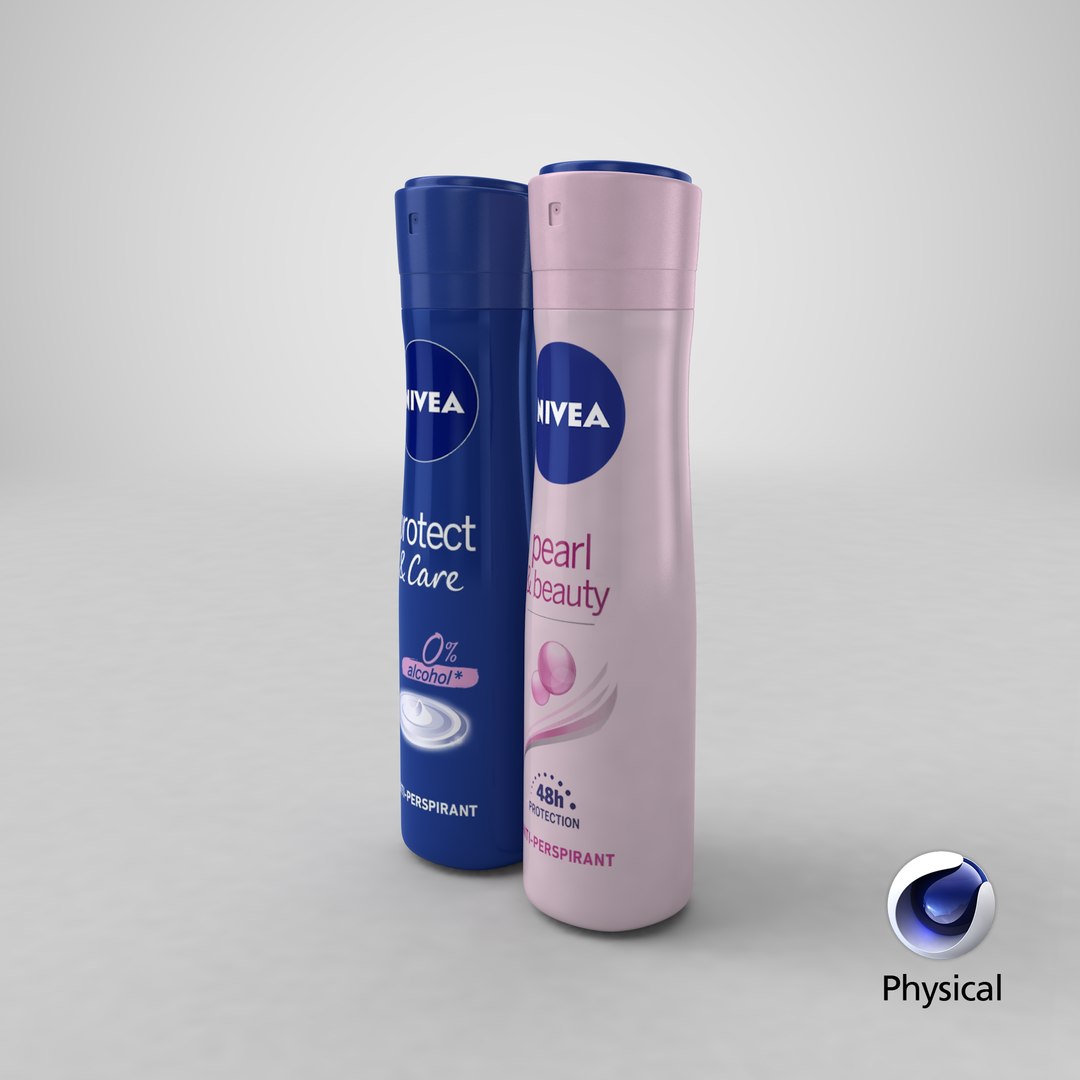 3D deodorant spray set model - TurboSquid 1695875