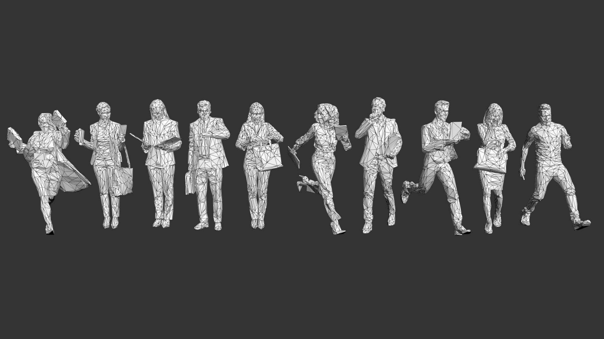 Character Pack - Office Rush 250507 Model - TurboSquid 2403646