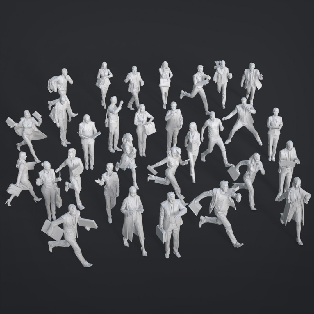 Character Pack - Office Rush 250507 Model - TurboSquid 2403646