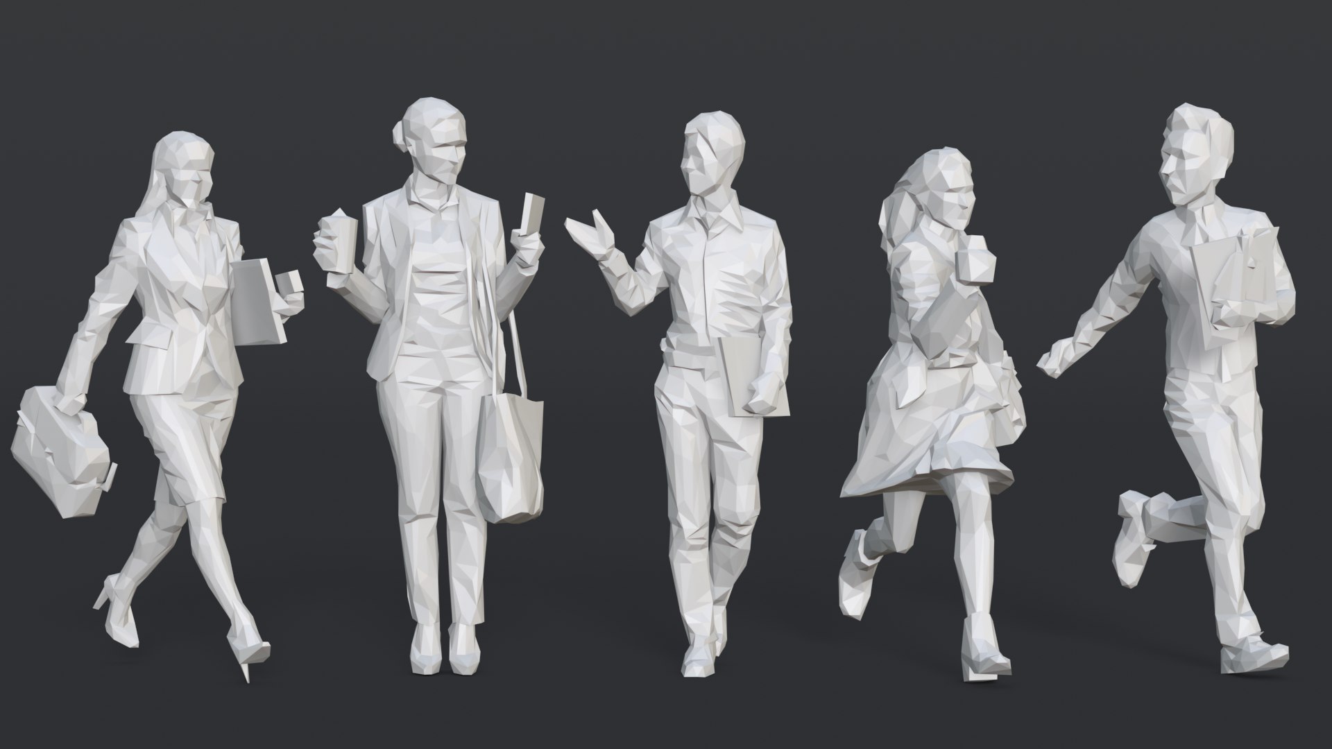 Character Pack - Office Rush 250507 Model - TurboSquid 2403646
