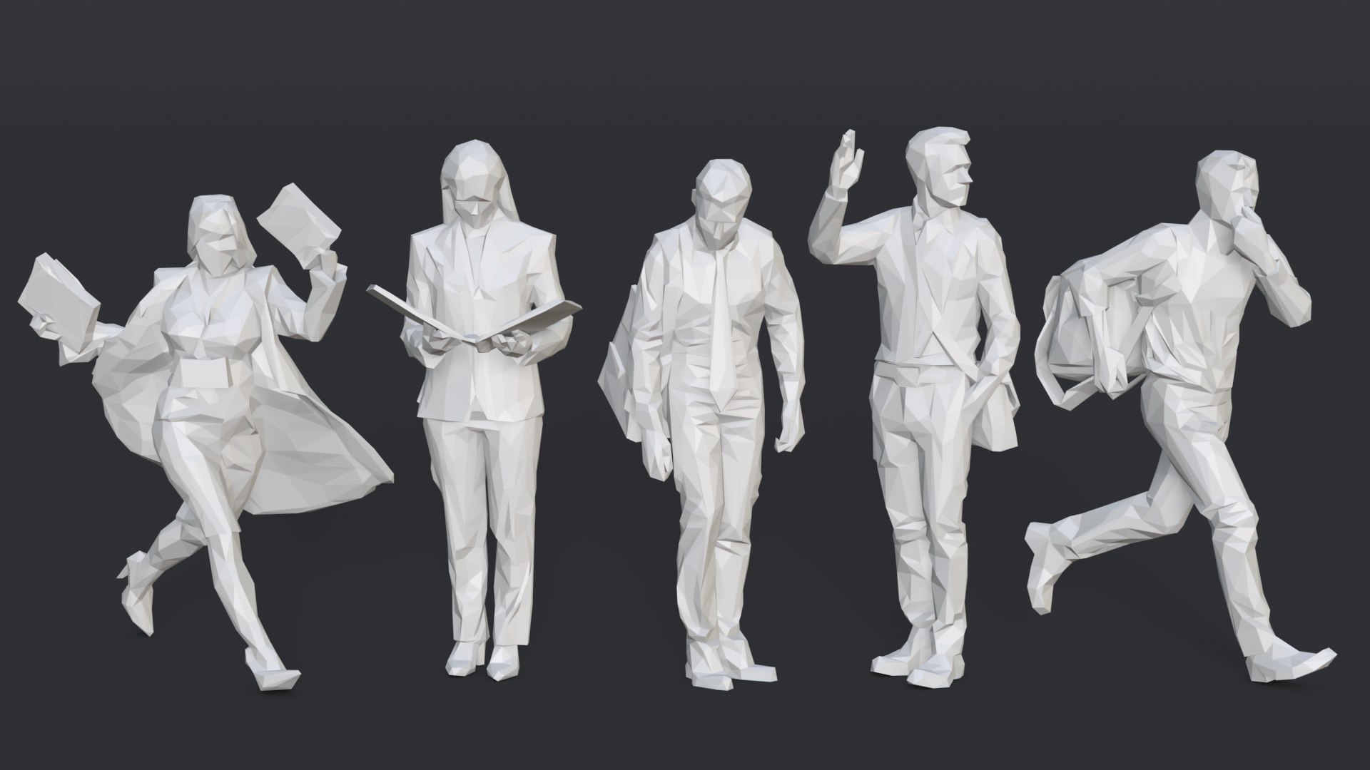 Character Pack - Office Rush 250507 Model - TurboSquid 2403646
