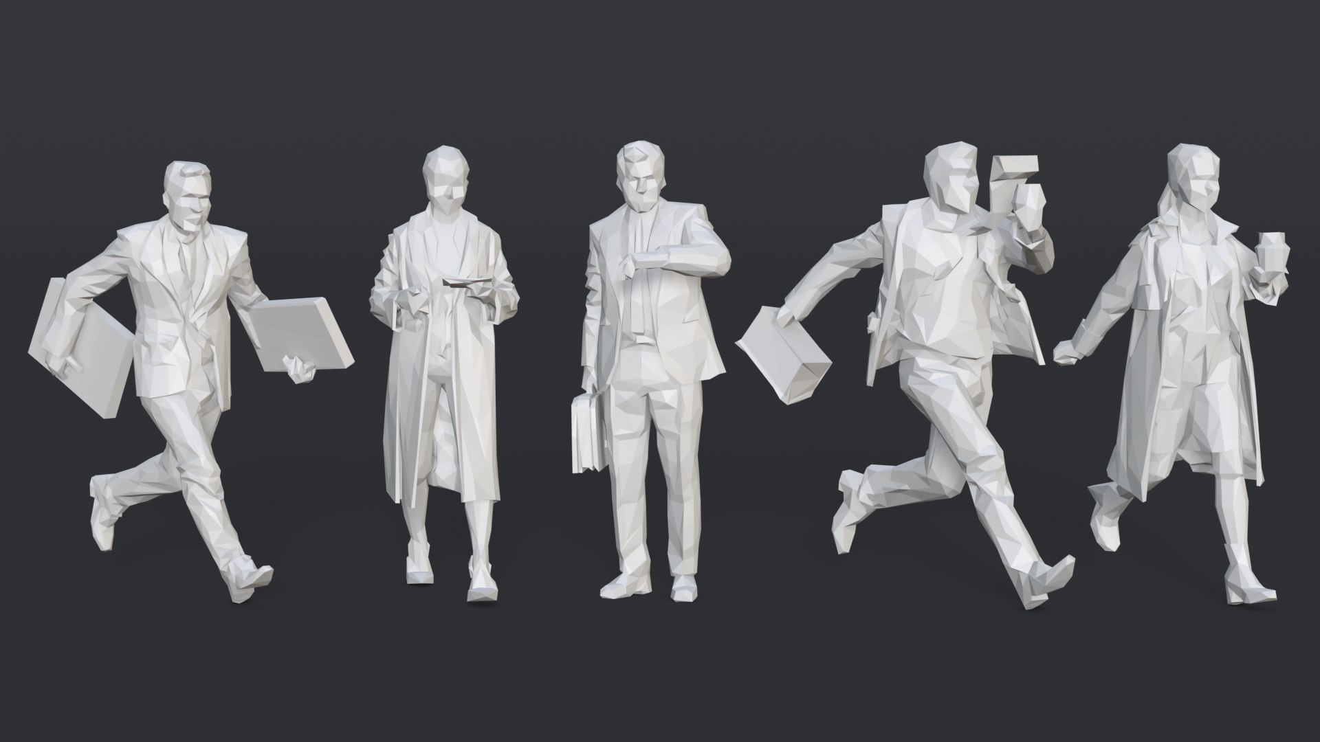 Character Pack - Office Rush 250507 Model - TurboSquid 2403646