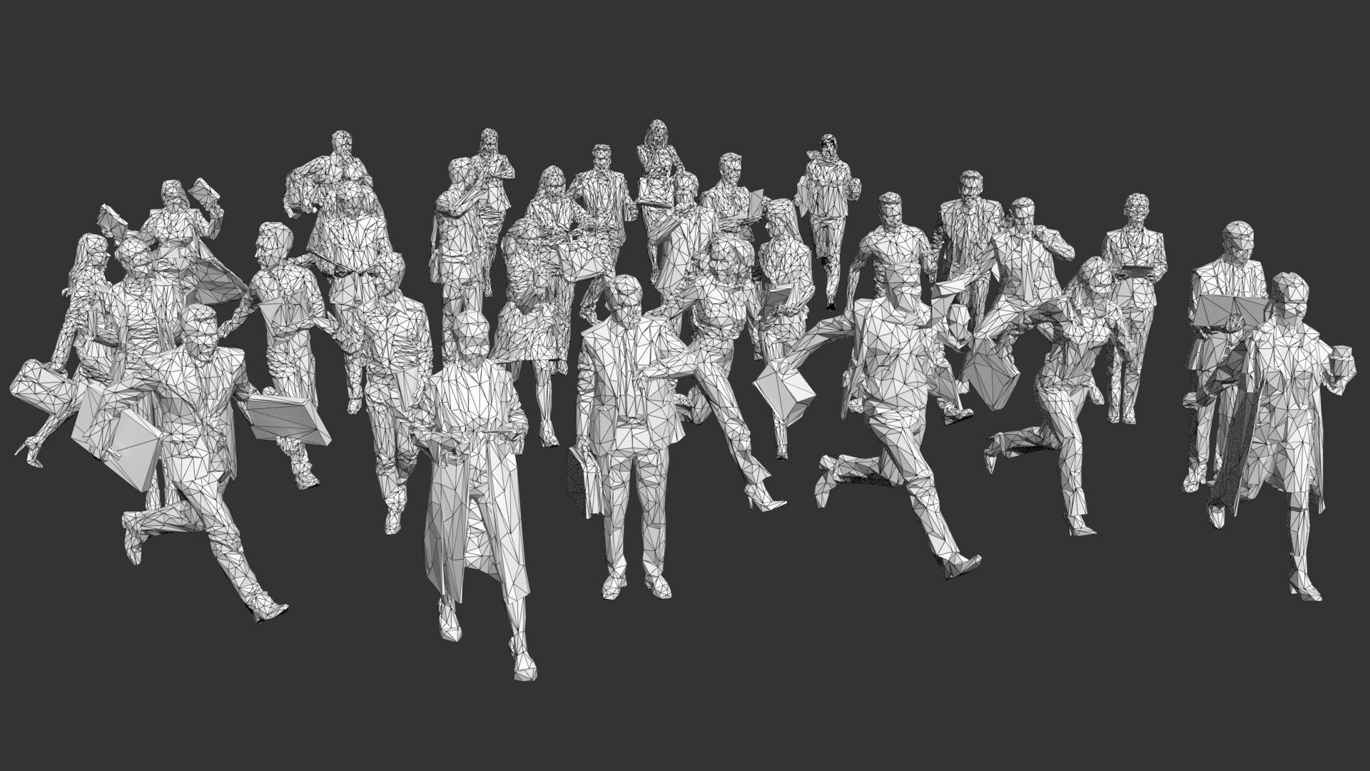 Character Pack - Office Rush 250507 Model - TurboSquid 2403646
