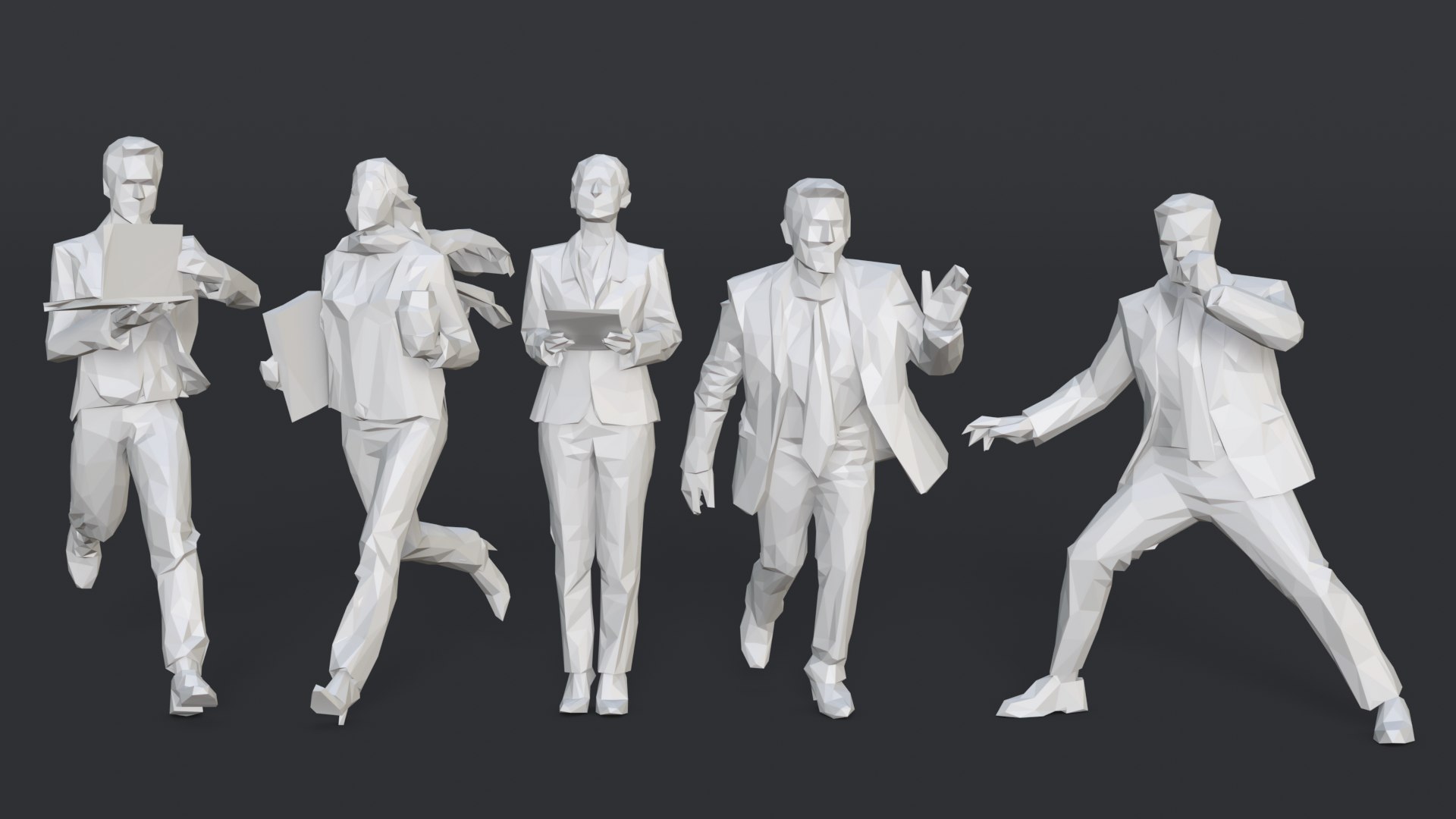 Character Pack - Office Rush 250507 Model - TurboSquid 2403646
