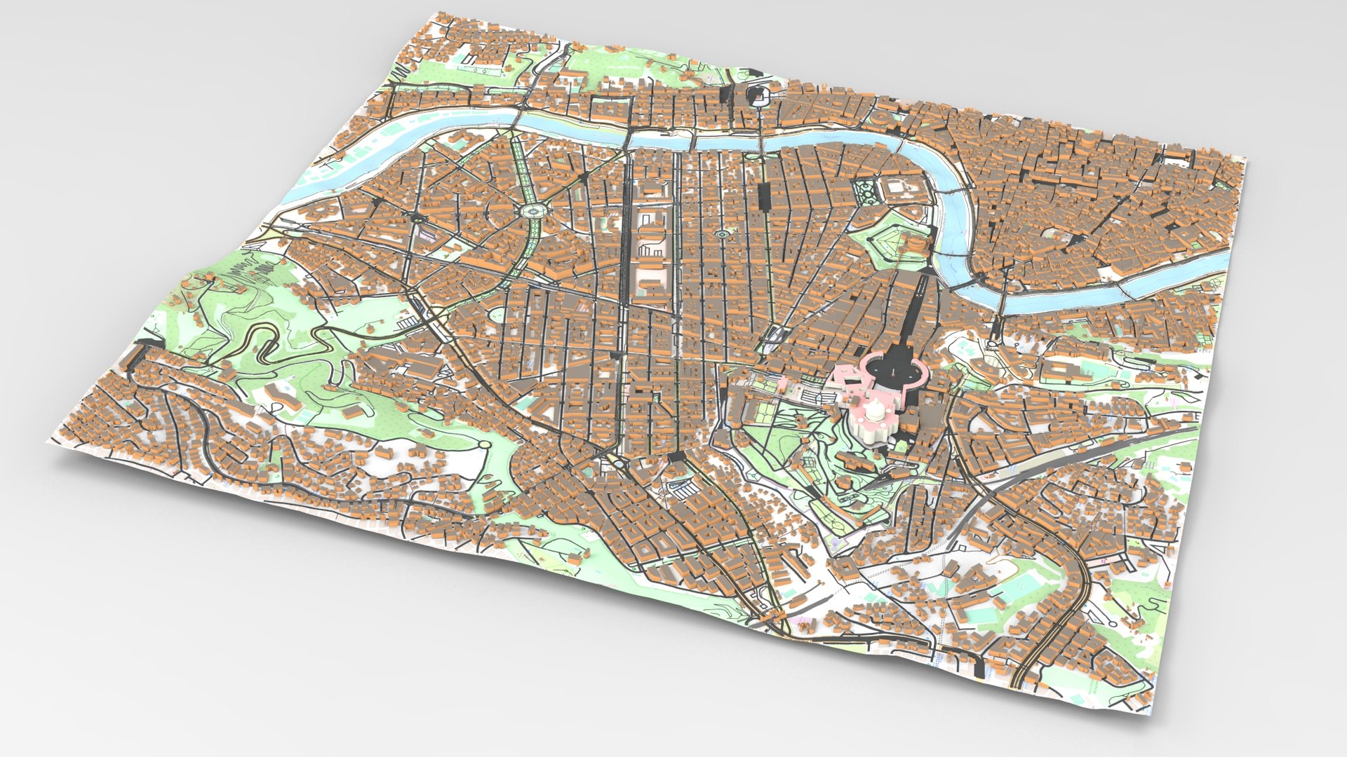 Cityscape Vatican 3D model - TurboSquid 2131411