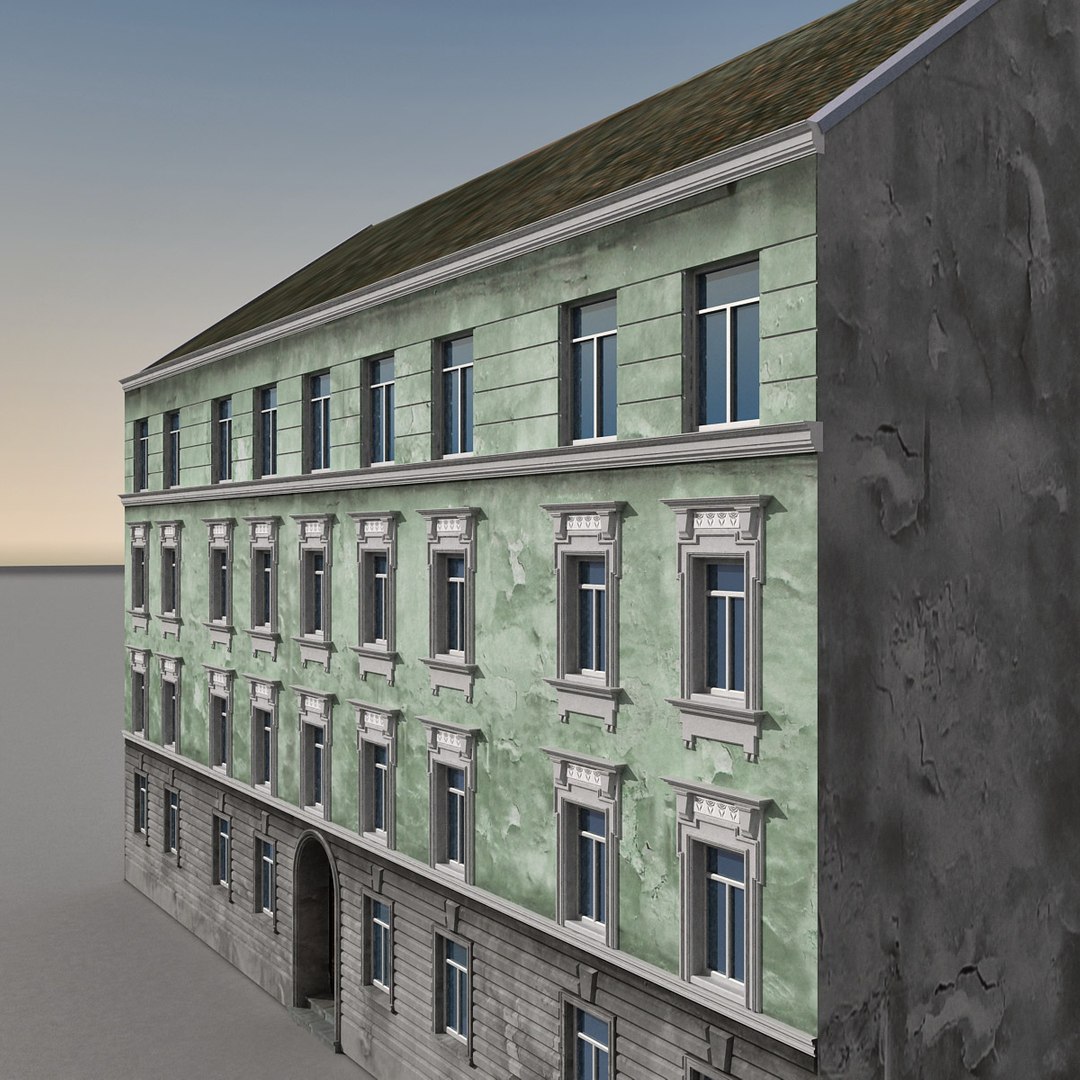 3d model european building europe