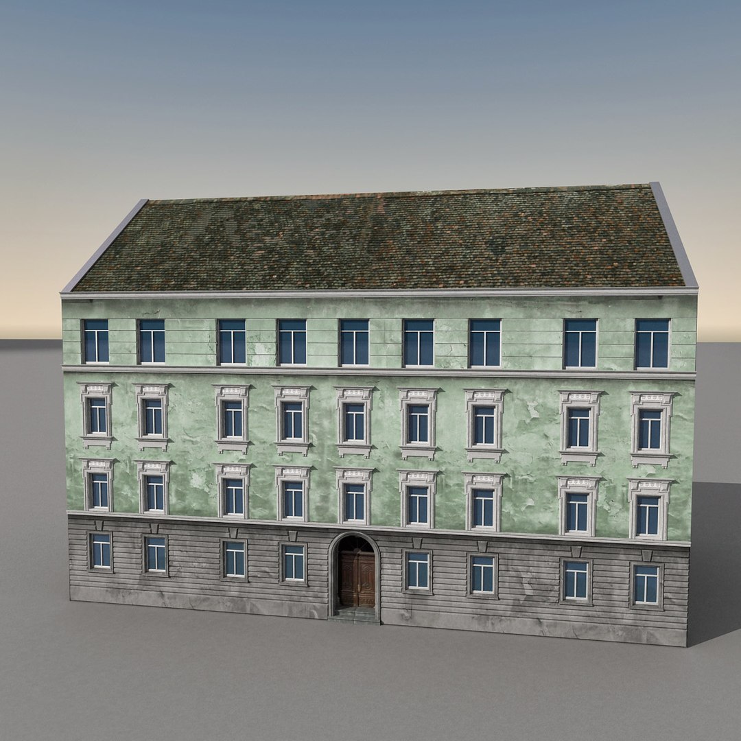 3d model european building europe