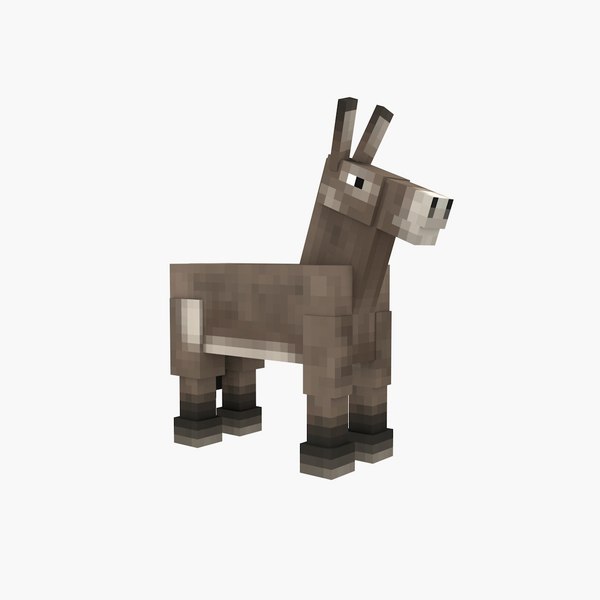 modèle 3D de Âne Minecraft - TurboSquid 2020353