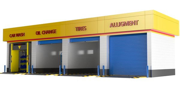 Coleção completa e detalhada de postos de gasolina Shell Modelo 3D ...