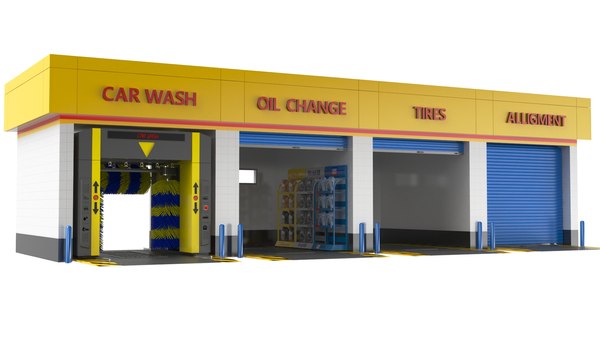 Coleção completa e detalhada de postos de gasolina Shell Modelo 3D ...