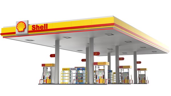 3D Full Detailed Shell Gas Station Collection - TurboSquid 2038094