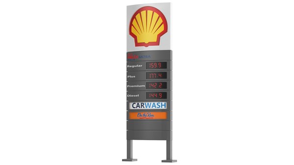 3D Full Detailed Shell Gas Station Collection - TurboSquid 2038094