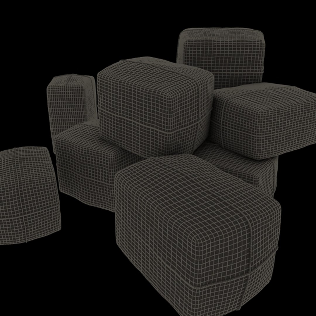 Old Post Packages 3d Model