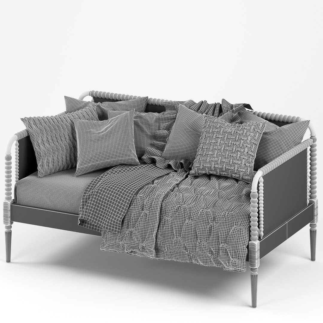 3D Jenny Lind Daybed Beds Model - TurboSquid 1513527
