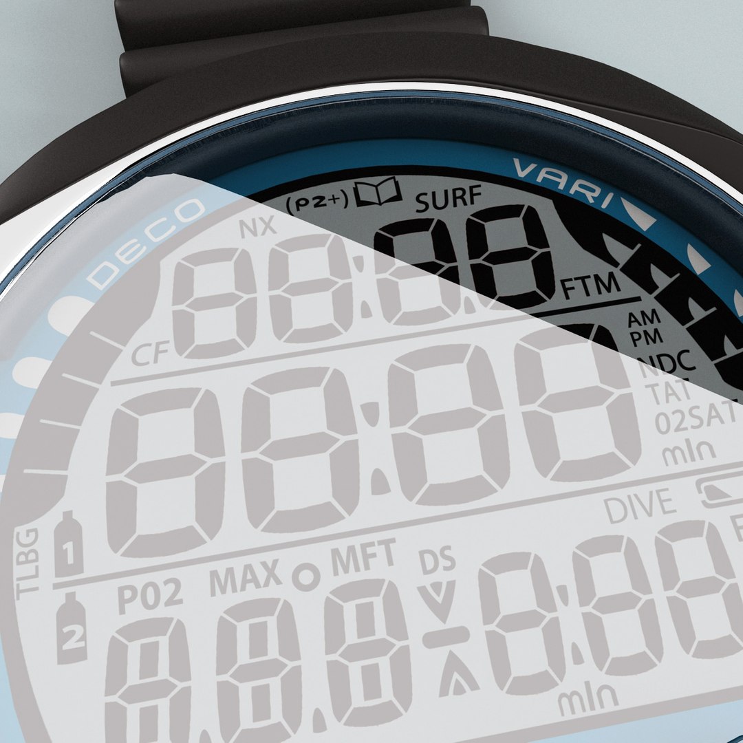 3d Wrist Dive Computer Oceanic Model