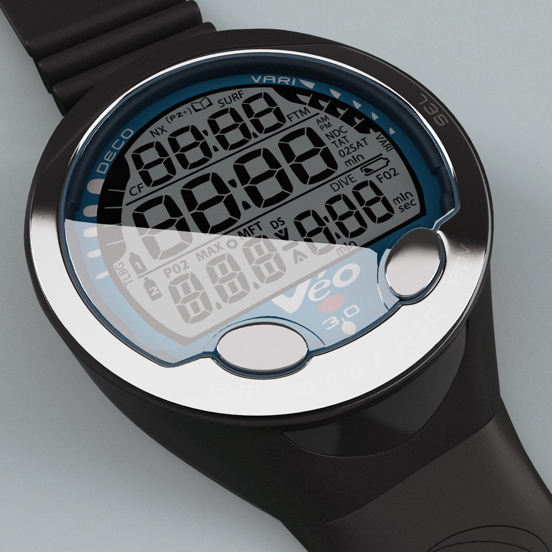 3d Wrist Dive Computer Oceanic Model