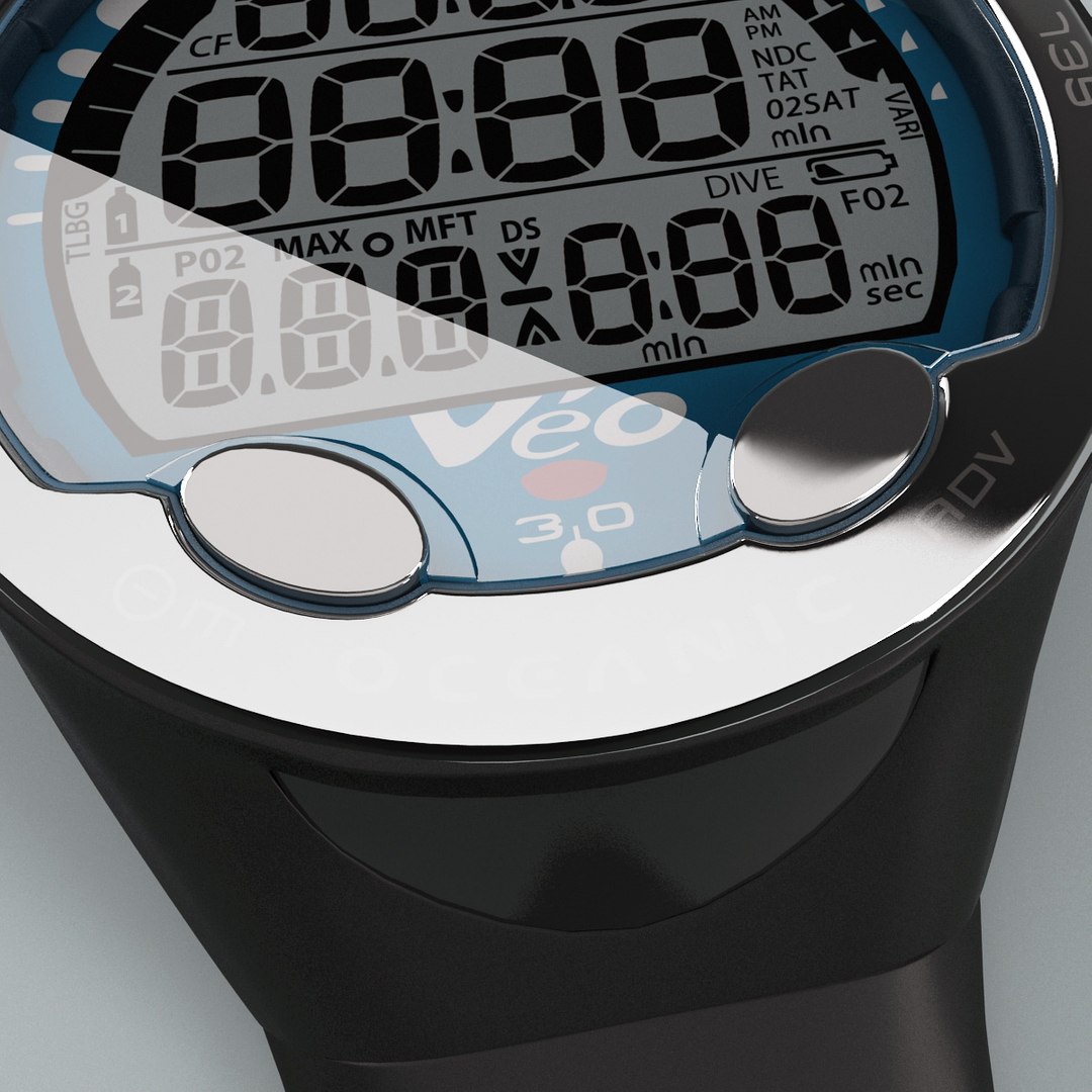 3d Wrist Dive Computer Oceanic Model