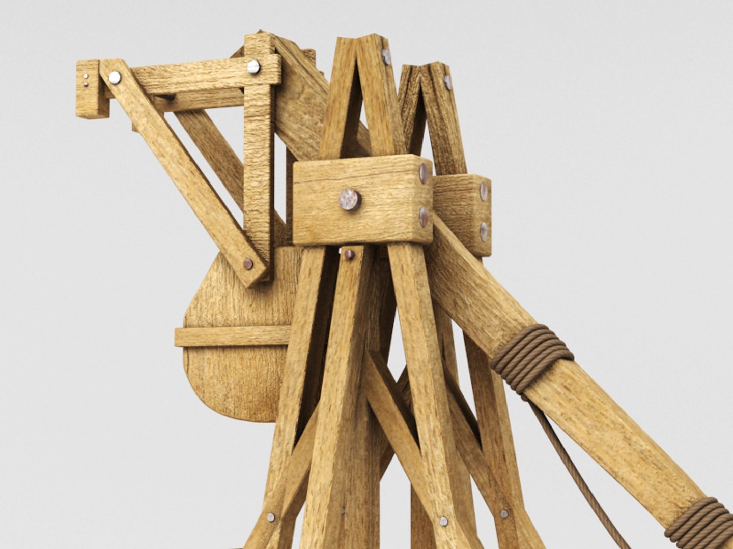 3d Old Trebuchet Model