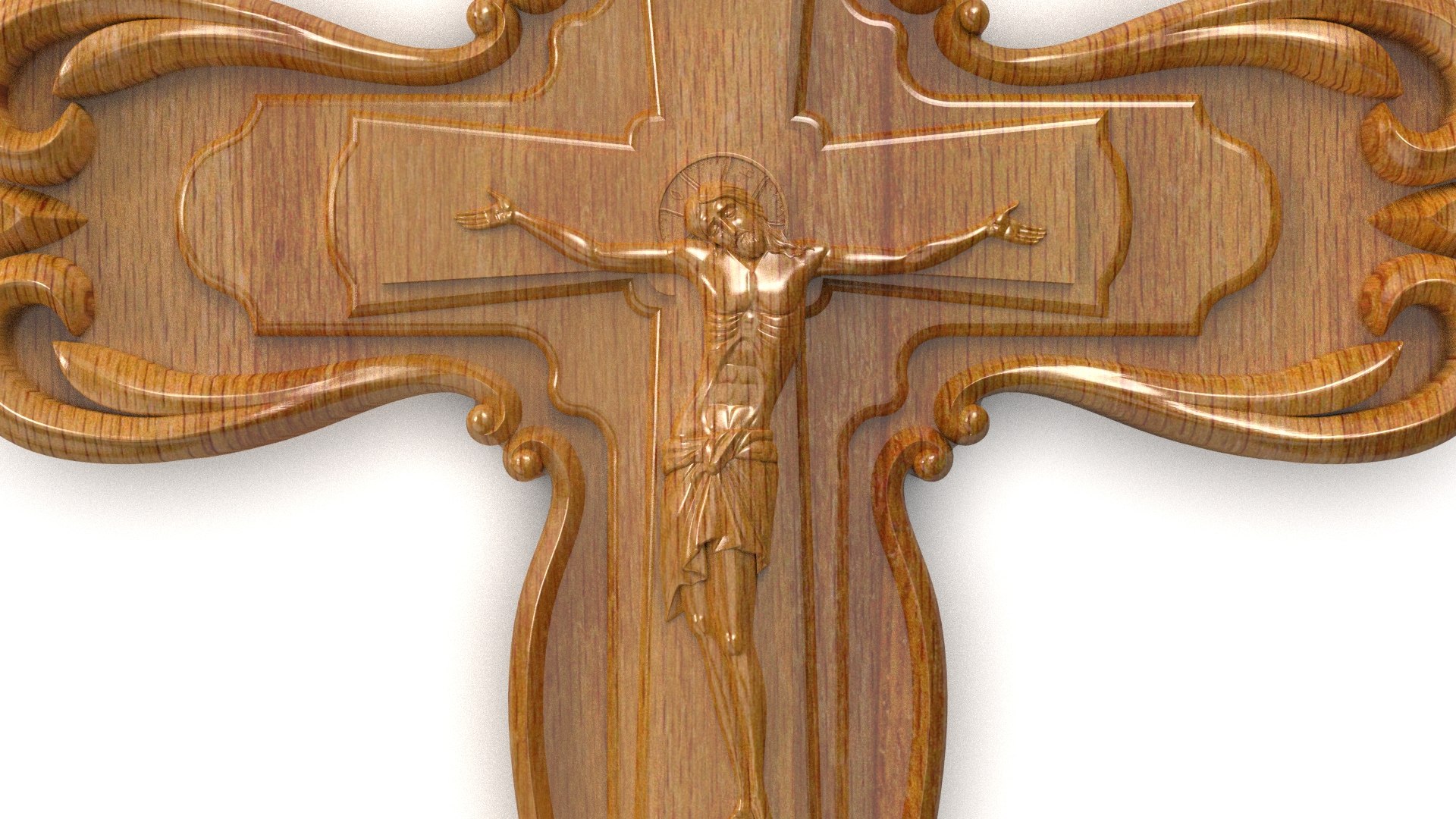 3D cross relief art model - TurboSquid 1682912