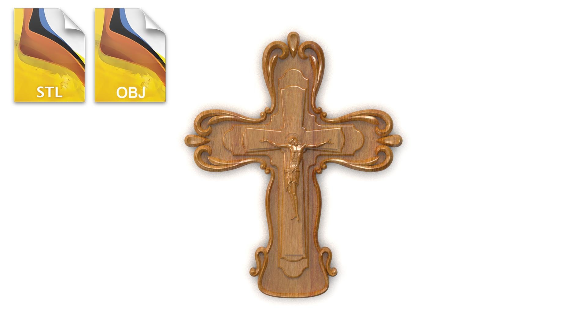 3D cross relief art model - TurboSquid 1682912