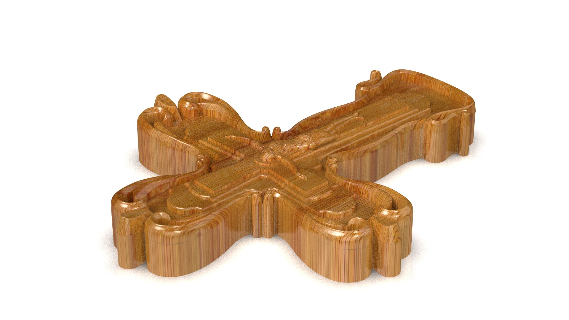 3D cross relief art model - TurboSquid 1682912