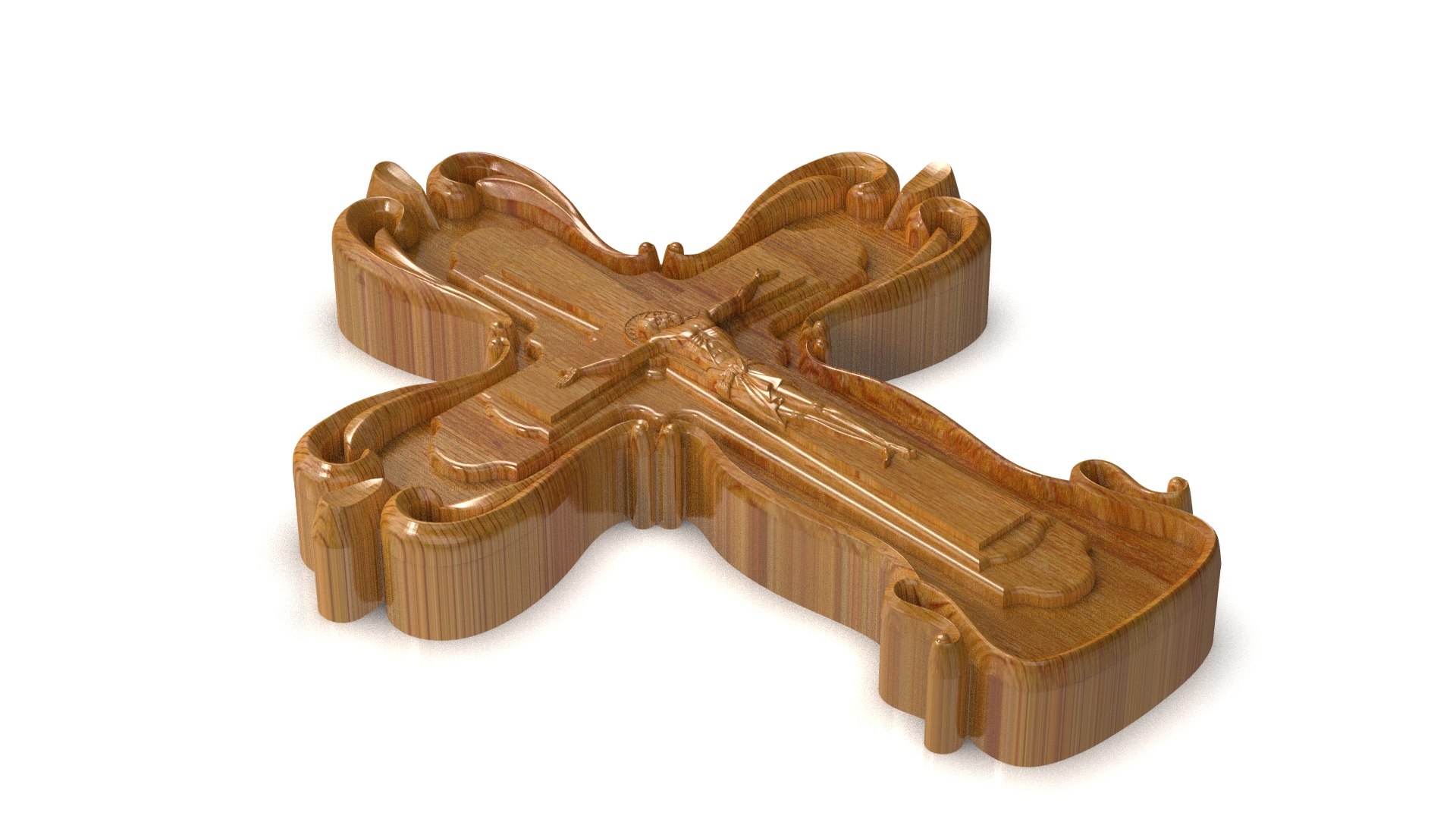3D cross relief art model - TurboSquid 1682912