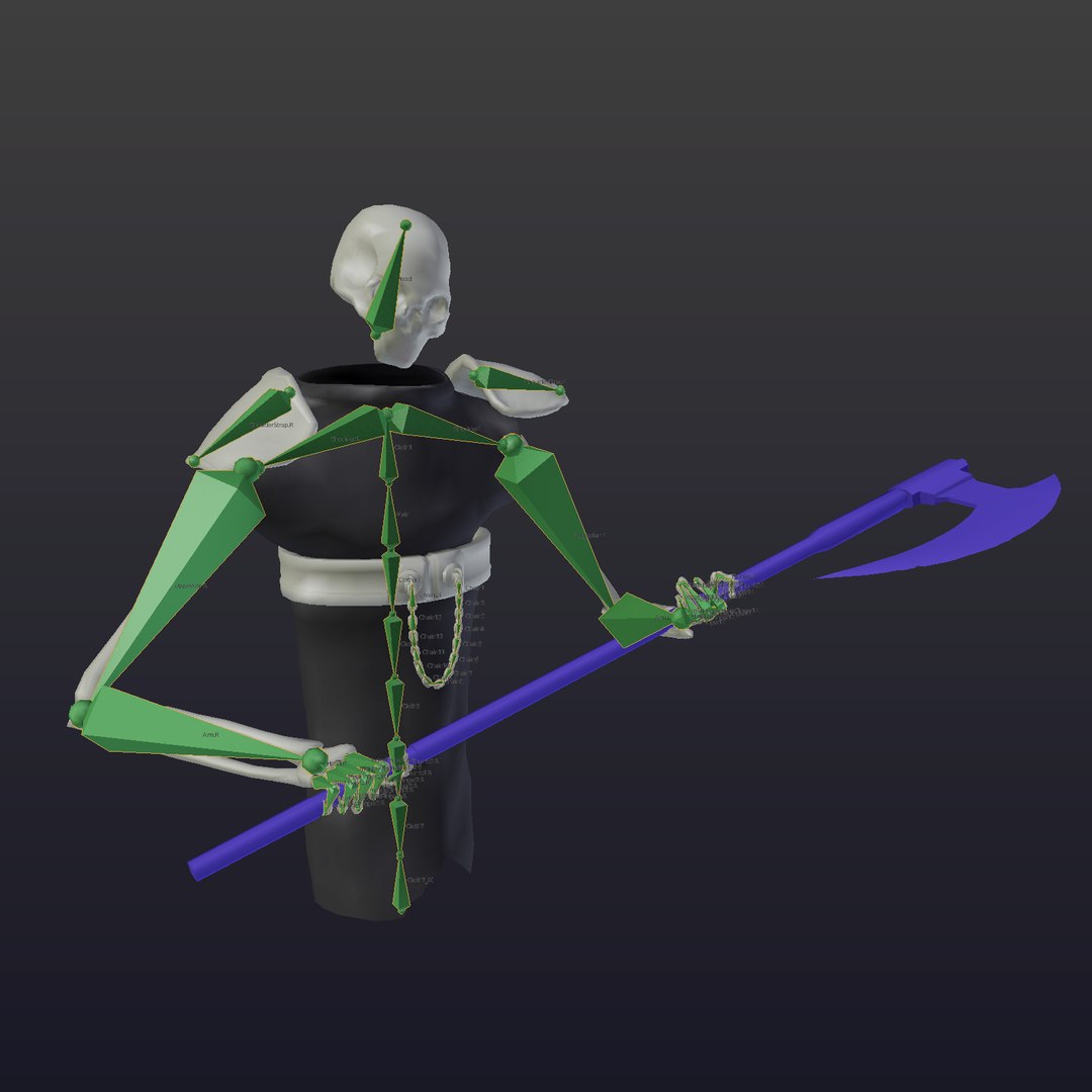3D rigged ghost character model - TurboSquid 1231317