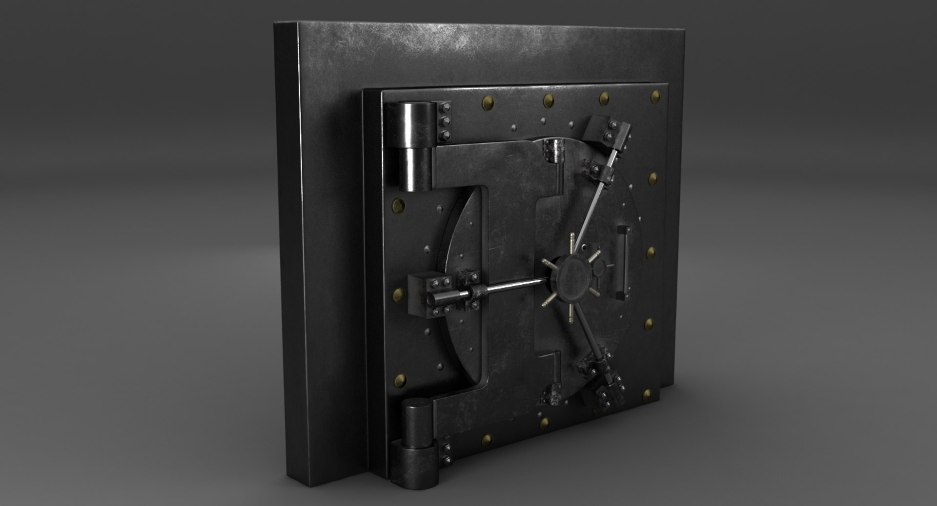 Safe door 3D model - TurboSquid 1179878