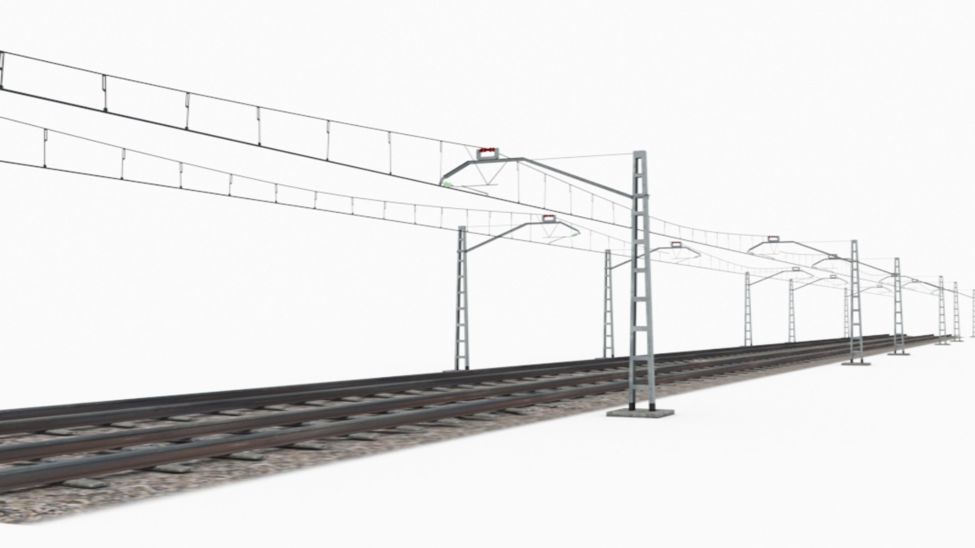 Train Rail 3D model - TurboSquid 1717283