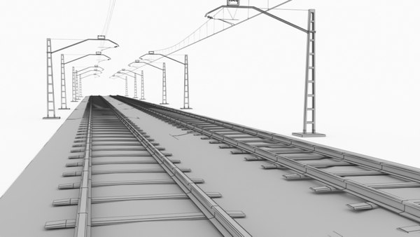 Train Rail 3D model - TurboSquid 1717283