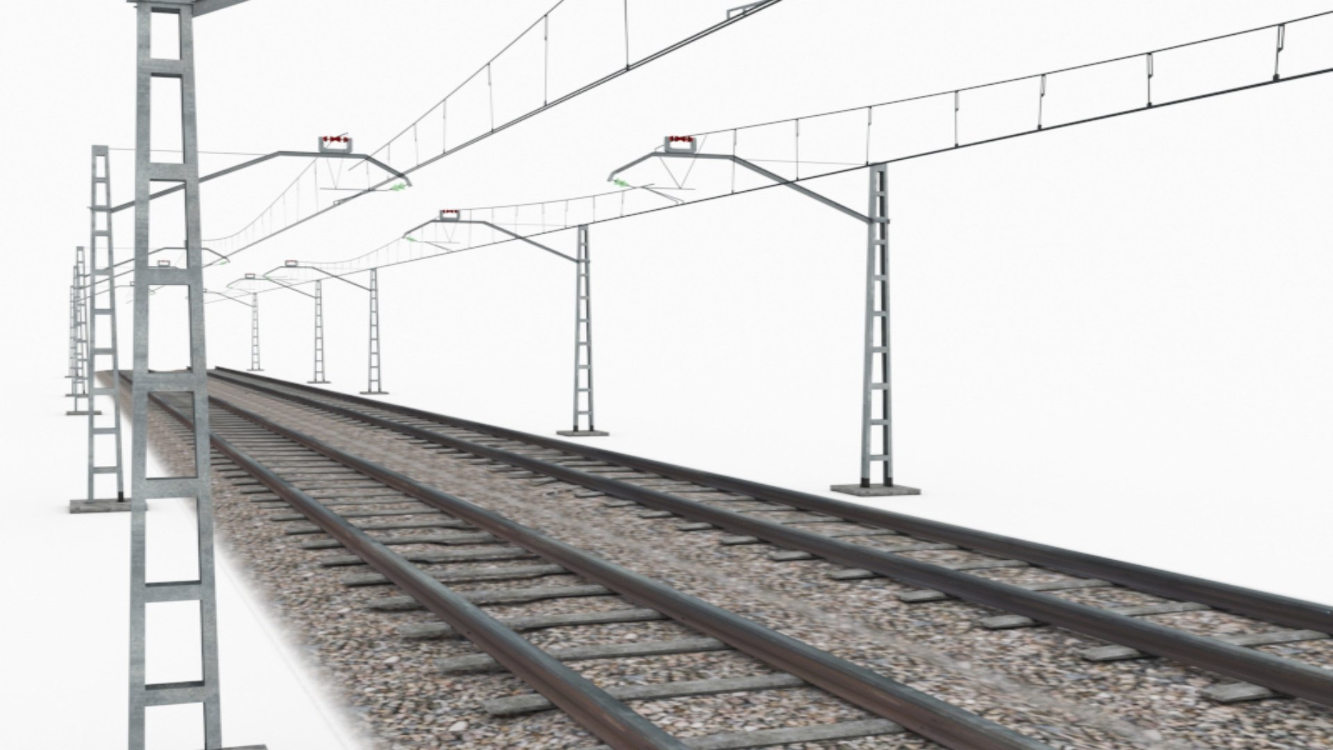 Train Rail 3D model - TurboSquid 1717283
