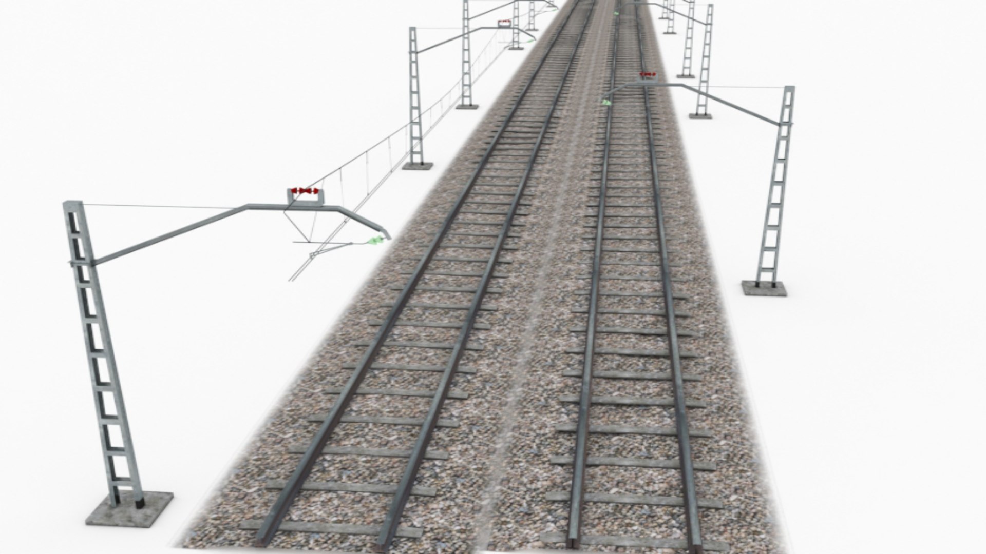 Train Rail 3D model - TurboSquid 1717283
