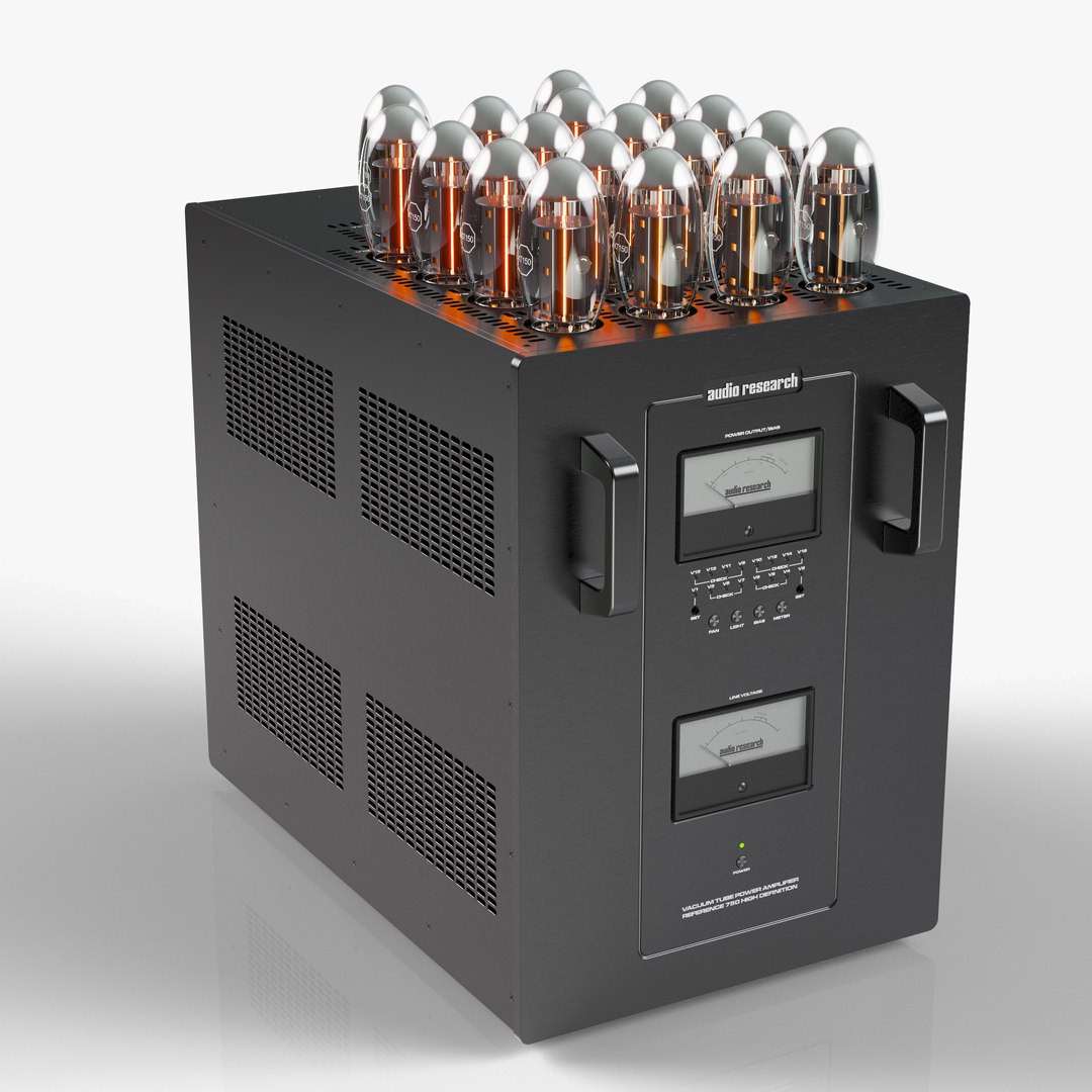 Audio Research Reference 750 SEL Black 3D Model - TurboSquid 2007981