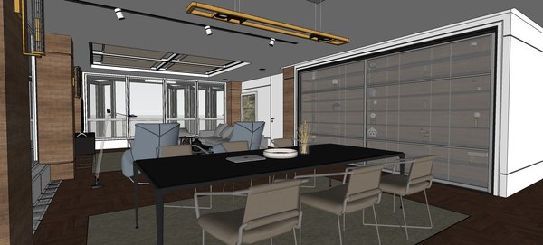 Modern living - B3 3D model - TurboSquid 1751066