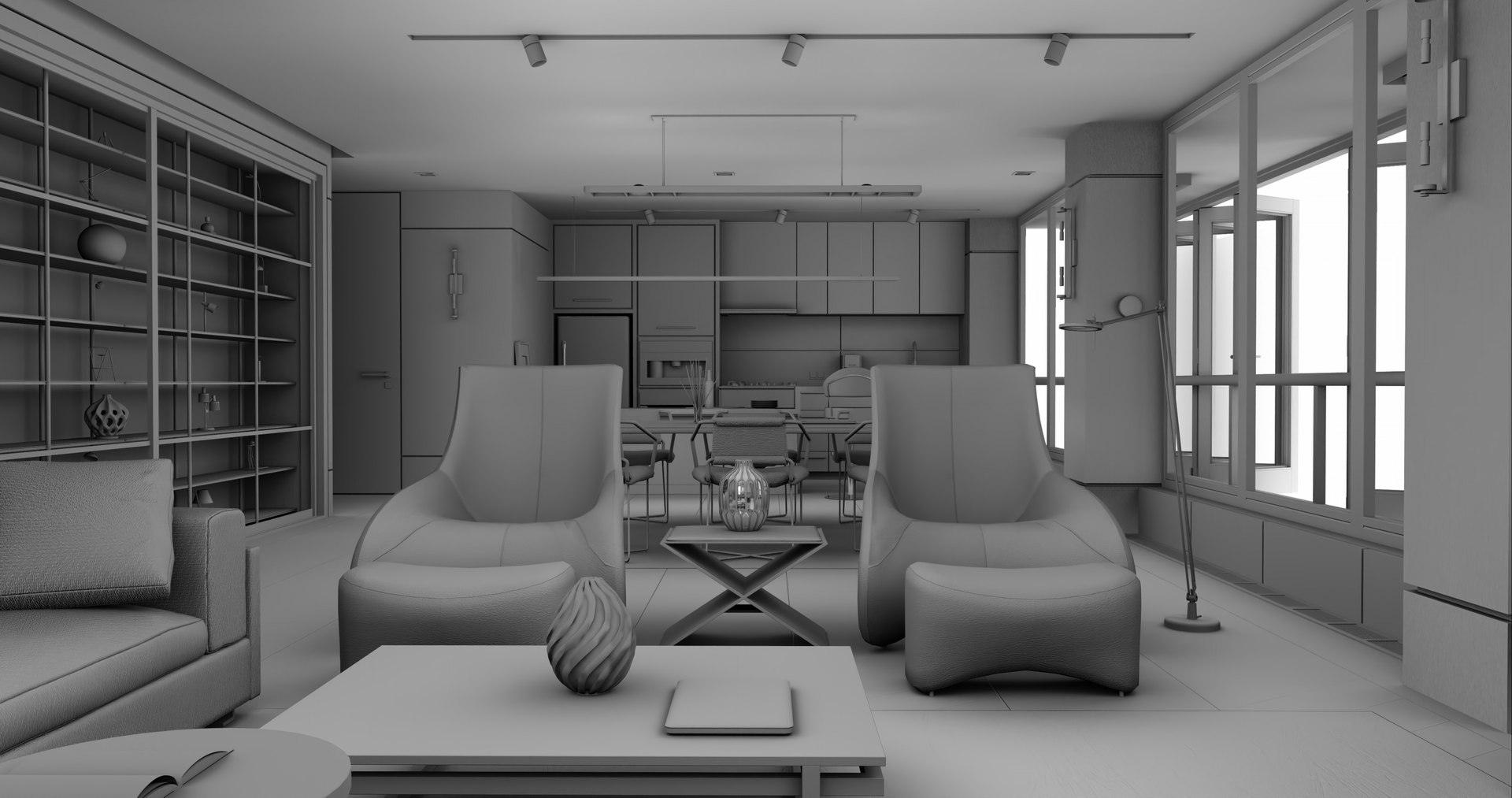 Modern Living - B3 3D Model - TurboSquid 1751066