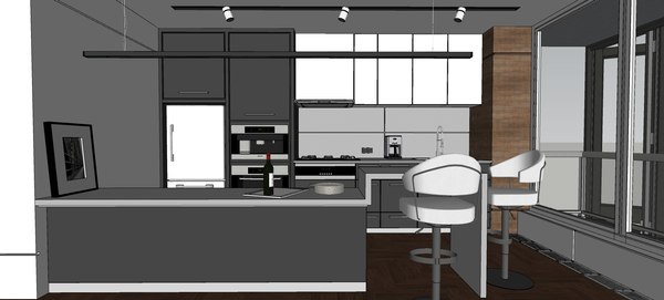 Modern living - B3 3D model - TurboSquid 1751066