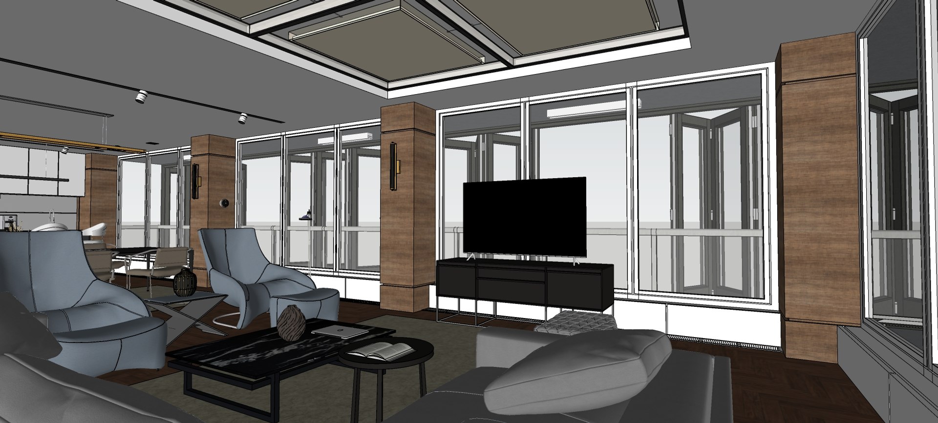 Modern living - B3 3D model - TurboSquid 1751066