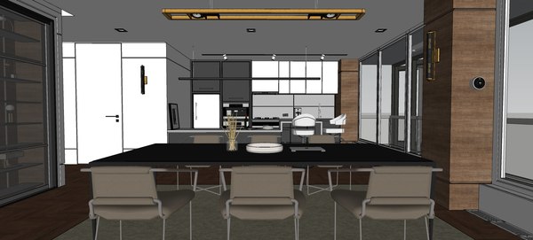 Modern living - B3 3D model - TurboSquid 1751066