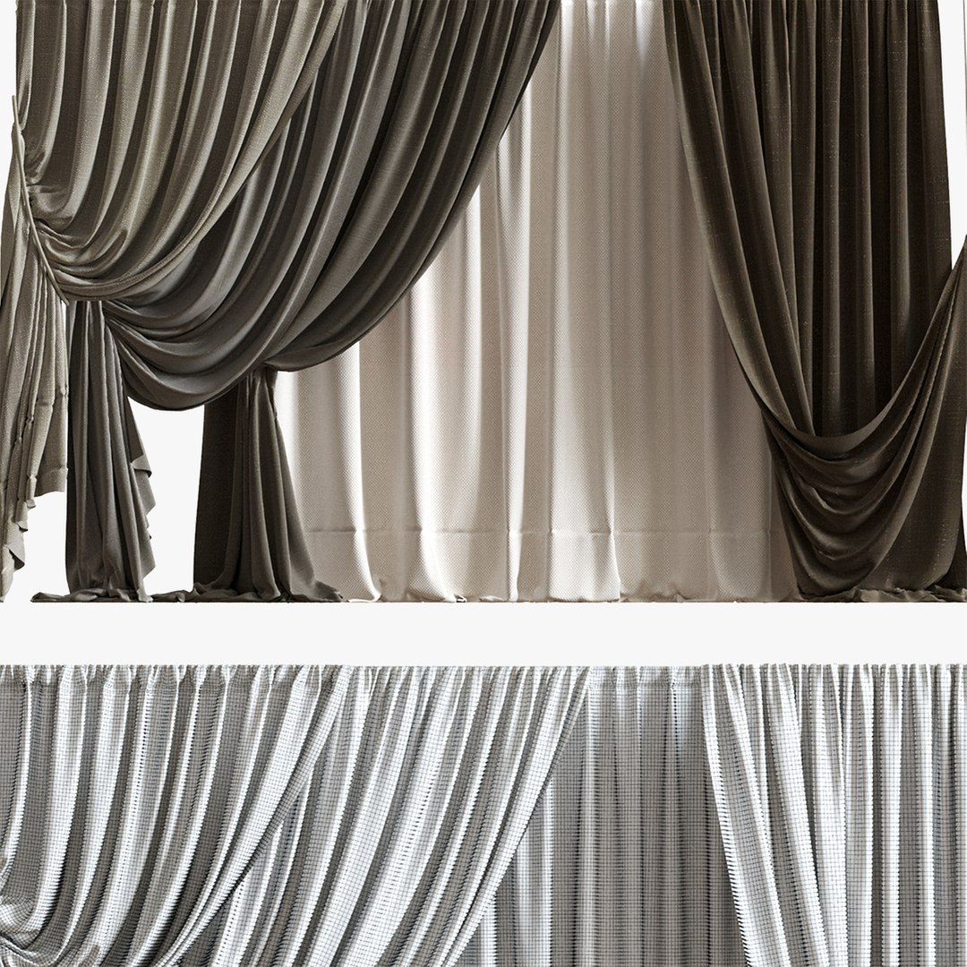 3d Model Curtain 06