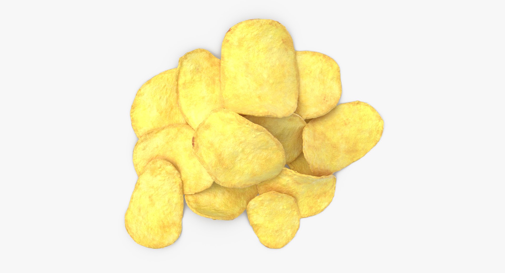 3D Potato Chips 02 Model - TurboSquid 1175798