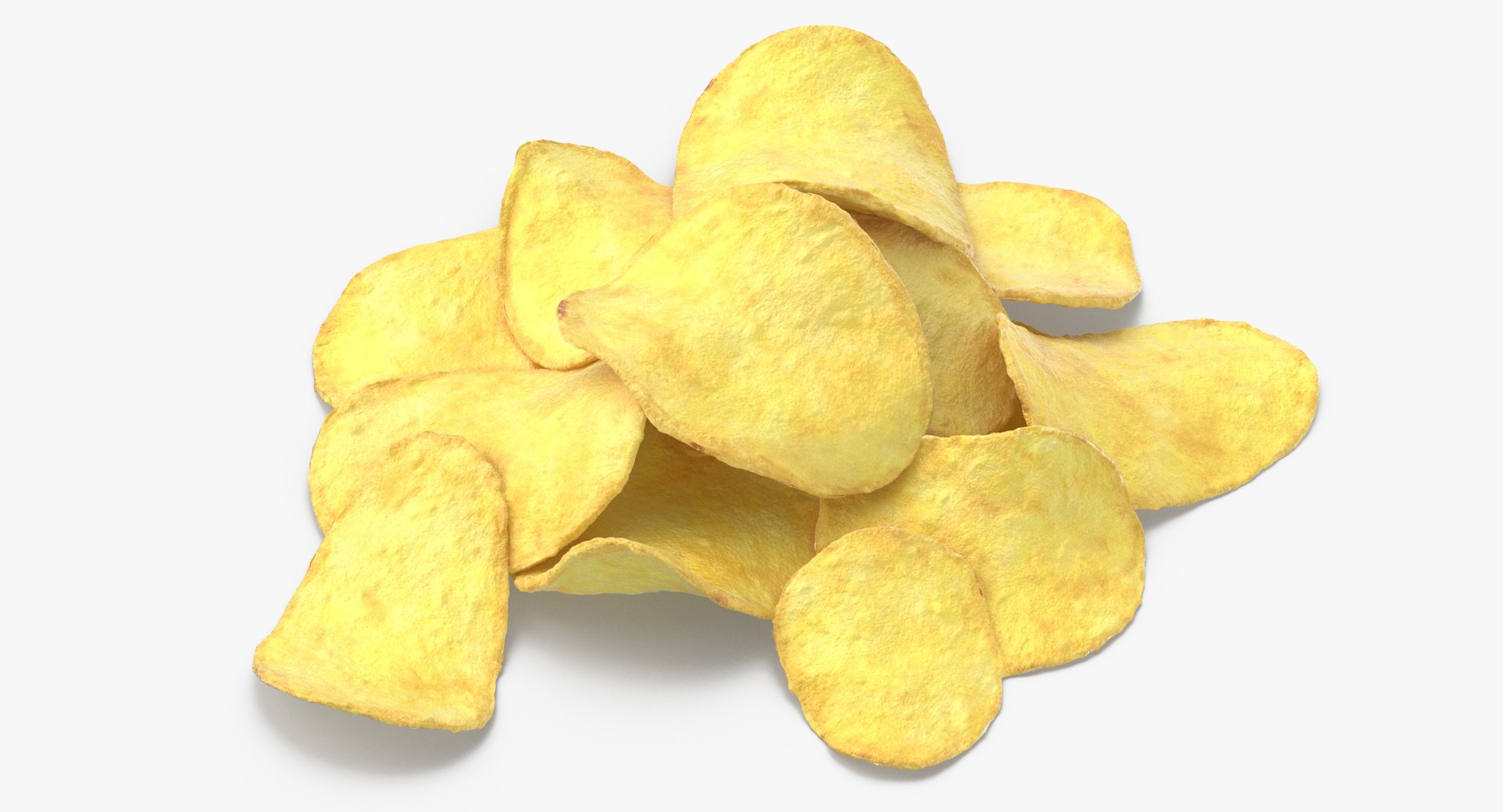 3D Potato Chips 02 Model - TurboSquid 1175798