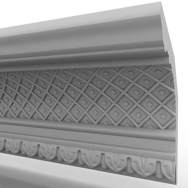 3d model cornice molding
