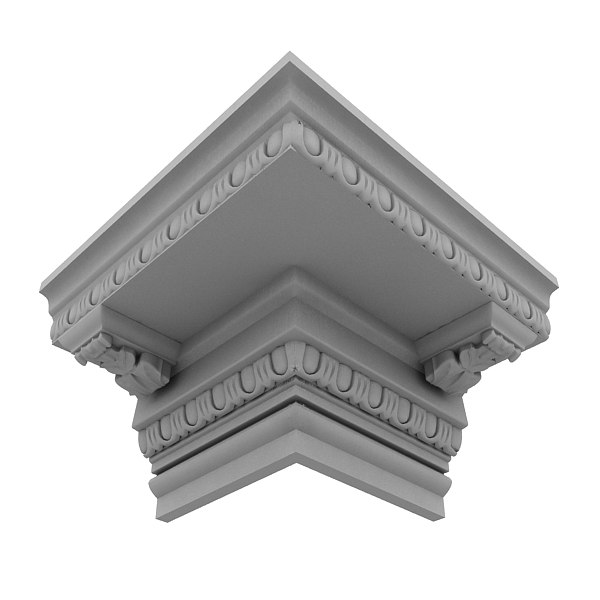 3d model cornice molding
