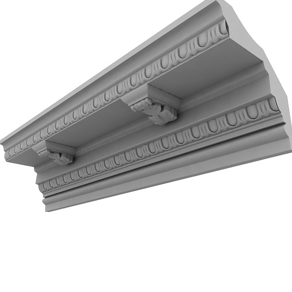 3d model cornice molding