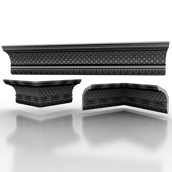 3d model cornice molding